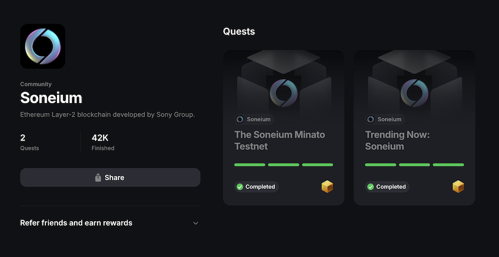 Soneium Airdrop Guide: Layer 2 Blockchain Developed by Sony｜AirdropList